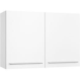 H&auml;ngeschrank KOCHSTATION, B:100cm H:70,4cm T:34,9cm, wei&szlig;, Spanplatte, K&uuml;che, Schr&auml;nke, "KS-Bern2", Breite 100 cm, 2 T&uuml;ren, 2 Einlegeb&ouml;den