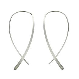 Celesta Damen Paar Ohrh&auml;nger "Silber 925 rhodiniert glanz matt", one-size, Silber 925 (Sterlingsilber), wei&szlig;, Silber 925 (Sterlingsilber), Ohrringe
