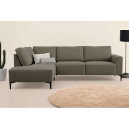 Ecksofa Home Affaire, B:256cm H:85cm T:198cm, grün, 100% Polyester, Wohnzimmer, Sofas, "Tournon, L-Form, Breite 256 cm, Webstoff, Chenille",
