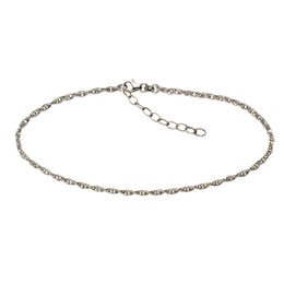 Vivance Damen Fußkette "925 Silber rhodiniert Ankerkette", 26+4cm, Silber 925 (Sterlingsilber), weiß, Silber 925 (Sterlingsilber), Fußketten