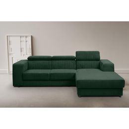 Ecksofa WERK2, B:270cm H:76cm T:192cm, grün, 90% Polyester, 10% Nylon, Wohnzimmer, Sofas, "Cherry, modernes Sofa mit Komfortfunktionen, Breite 270cm,