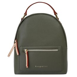 Bugatti Damen Cityrucksack "ELLA", grün, Kunstfaser, unifarben, Rucksäcke