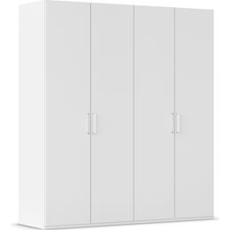 Drehtürenschrank Rauch, B:201cm H:223cm T:60cm, weiß, Holzwerkstoff, Schränke, "Kleiderschrank Schrank Garderobe Schlafzimmerschrank EVELYN", in