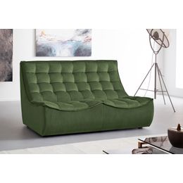 2-Sitzer Calia italia, B:162cm H:88cm T:102cm, gr&uuml;n, Luxus-Microfaser Selfie (100% Polyester), Sofas, "Banjo, italienisches Doppelsofa, als 2-Sitzer