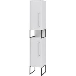 Hochschrank Schildmeyer, B:30,4cm H:183,4cm T:33,1cm, wei&szlig;, Holzwerkstoff, Badezimmer, Schr&auml;nke, "Limone"