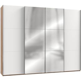Schwebetürenschrank wimex, B:300cm H:236cm T:65cm, weiß, Schränke, "Level by fresh to go", mit Synchronöffnung
