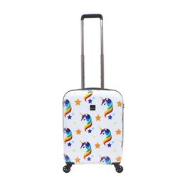 Saxoline Damen Koffer "Unicorn", wei&szlig;, Polyester, Koffer, in tollem Einhorn-Design
