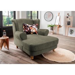 Loveseat Home Affaire, B:121cm H:107cm T:147cm, gr&uuml;n, 100% Polyester, Sessel, "Tassilo"