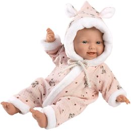 LLORENS Baby Babypuppe "Babypuppe mit Overall, 32 cm"weiß, neutral, Vinyl, H:32cm, Puppen