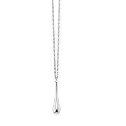 CAI CAÏ Damen Kette mit Anhänger "925/- Sterling Silber rhodiniert", 60+5cm, Silber 925 (Sterlingsilber), L: 65 B: 5mm, weiß, Silber 925