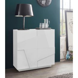 Sideboard Inosign, B:81cm H:86cm, wei&szlig;, Wohnzimmer, Sideboards, "PING", Breite 80 cm
