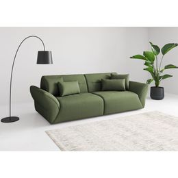Sit & More Big-Sofa SIT & MORE, B:300cm H:91cm T:116cm, grün, 95% Polyester 5% Polyamid, Sofas, "Dali"