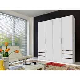 Kleiderschrank wimex, B:200cm H:236cm T:58cm, weiß, Schlafzimmer, Schränke, "Level by fresh to go", mit Schubladen