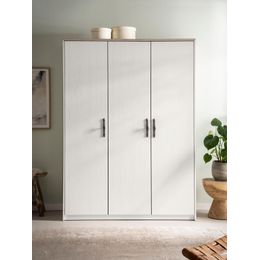 Kleiderschrank Home Affaire, B:138cm H:193cm T:51cm, weiß, FSC-zertifizierter Holzwerkstoff, Kinderzimmer, Schränke, "LiLLE, Drehtürenschrank im
