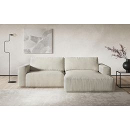 Ecksofa COTTA, B:288cm, weiß, 88% Polyester, 12% Polyamid, Wohnzimmer, Sofas, "Lasso L-Form, XL-Sofa"