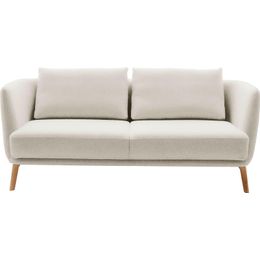 Schöner Wohnen Kollektion 2,5-Sitzer, B:190cm H:71cm T:91cm, weiß, SCHÖNER WOHNEN-KOLLEKTION, 16% Baumwolle, 79% Polyester, 5% Polyacryl, Sofas, "Pearl - 5 Jahre