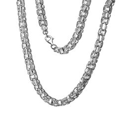 Vivance Damen Collierkettchen "925/- Sterling Silber weiß Käfigkette 60 cm", 60cm, Silber 925 (Sterlingsilber), L: 60 B: 7mm, weiß, Silber 925