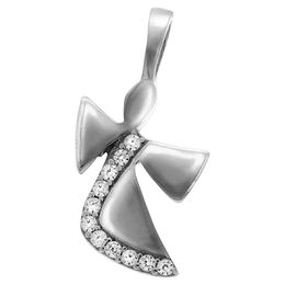 Vivance Damen Kettenanh&auml;nger "925 Silber Engel Zirkonia wei&szlig;", one-size, Silber 925 (Sterlingsilber), 1,4 g, wei&szlig;, Silber 925 (Sterlingsilber),
