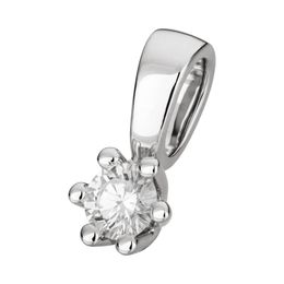 OROLINO Damen Kettenanh&auml;nger "Gold 585 mit Brillant 0,10ct.", one-size, 0,1 SI = kleine Einschl&uuml;sse, Gold, 0,4 g, wei&szlig;, Gold, Schmuckanh&auml;nger
