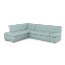 Ecksofa DOMO collection, B:271cm H:80cm T:213cm, grün, Struktur fein 100% Polyester;Chenilleoptik 100% Polyester, Wohnzimmer, Sofas, "Mona L-Form",