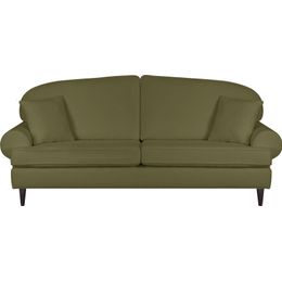 2-Sitzer Home Affaire, B:188cm H:95cm T:100cm, grün, 93% Polyester, 6% Acryl, 1% Cotton, Sofas, "Vitreux", auch im Bouclébezug, incl. Zierkissen