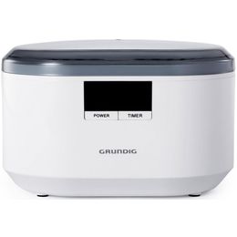 Grundig Ultraschallreiniger "UC 6620", weiß, Kunststoff, B:20cm H:13cm T:12,6cm, Ultraschallbäder, 50 Watt