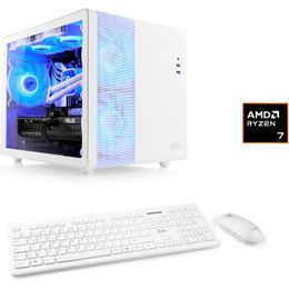 CSL PC "Cube V24230", Microsoft Windows 11 Home (64 Bit), 32 GB RAM 1.000 GB SSD, wei&szlig;, Desktop-PCs