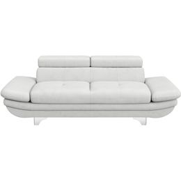 2-Sitzer COTTA, B:218cm H:91cm T:104cm, weiß, Softlux-Kunstleder;Luxus-Kunstleder, Sofas, "Enterprise", Big-Sofa, mit Armteilverstellung &