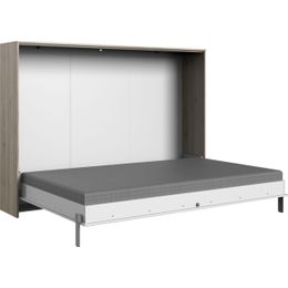 Schrankbett wimex, H:154cm, weiß, Kinderzimmer, Schrankbetten, "Juist Schrankklappbett Gästebett", horizontal klappbar, 3 Liegeflächen, mit