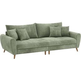 Big-Sofa MR. COUCH, B:260cm H:71cm T:108cm, grün, Dolce (100% Polyester), Sofas, "Blackburn II", Wahlweise mit Kaltschaumpolsterung bis 140 kg