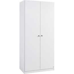 Dreht&uuml;renschrank Rauch, B:90cm H:197cm T:54cm, wei&szlig;, Schr&auml;nke, "Kleiderschrank Schrank Garderobe Schlafzimmer B&uuml;roschrank BUCHHOLZ", viel Stauraum