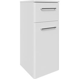 Unterschrank SAPHIR, B:30cm H:72cm T:33cm, weiß, Spanplatte, Badezimmer, Schränke, "Quickset 316 Badschrank 1 Tür, 1 Schublade, 30cm breit, Weiß