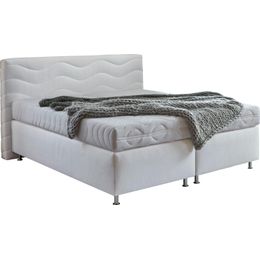 Boxspringbett, B:175cm L:210cm, wei&szlig;, Westfalia Schlafkomfort, Bezug Bett: Microvelours (100% Polyester) oder Feinstruktur (100% Polyester);Bezug
