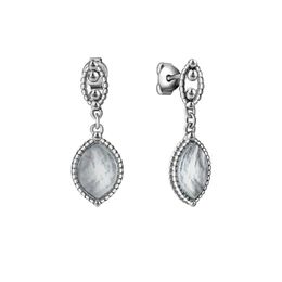 Vivance Damen Paar Ohrh&auml;nger "925/- Sterling Silber rhodiniert Perlmutt", one-size, Silber 925 (Sterlingsilber), wei&szlig;, Silber 925 (Sterlingsilber),