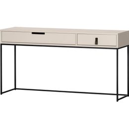 Schreibtisch Woood, B:140cm H:74cm T:40cm, weiß, Büro, Tische, "Silas", viel Stauraum, zwei Schubladen, H 74 cm x B 140 cm