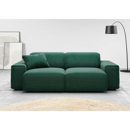 2,5-Sitzer Andas, B:214cm H:71cm T:101cm, grün, 95% Polyester, 5% Nylon, Sofas, "Glimminge auch in Breitcord, Feincord + Easy care-Bezug", besondere