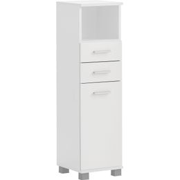 Midischrank Welltime, B:30,3cm H:110,5cm T:32,6cm, weiß, FSC-zertifizierter Holzwerkstoff, Badezimmer, Schränke, "Palermo, Breite 30 cm",