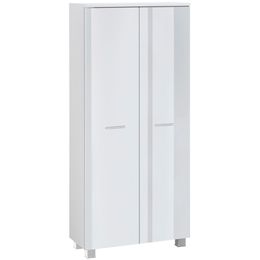 Midischrank Welltime, B:60cm H:130cm T:27cm, weiß, MDF, Badezimmer, Schränke, "Trento, verschiedene Ausführungen und Farben", Badmöbel, Badschrank,