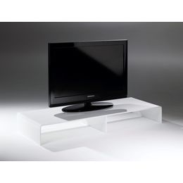 TV-Bank Places of Style, B:80cm H:15cm T:40cm, wei&szlig;, Acrylglas, Sideboards, "Remus", aus Acrylglas in drei Farben und drei Breiten, Fernsehtisch