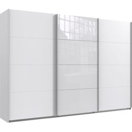 Schwebet&uuml;renschrank wimex, B:313cm H:236cm T:64cm, wei&szlig;, Spanplatte, Schr&auml;nke, "Norderstedt", INKLUSIVE 2 Stoffboxen und 2 zus&auml;tzliche Einlegeb&ouml;den,