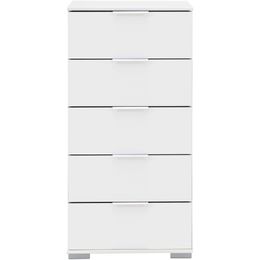 Schubkastenkommode wimex, B:49cm H:102cm T:41cm, wei&szlig;, Sideboards, "Easy", mit 5 Schubladen