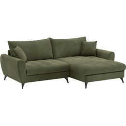 Ecksofa MR. COUCH, B:246cm H:71cm T:170cm, gr&uuml;n, Memphis (Grundgewebe - 100% Polyester; Nutzschicht- 90% Polyester / 10% Polyamide), Wohnzimmer,