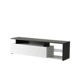Lowboard Inosign, B:170cm H:46,5cm T:41,5cm, schwarz-weiß, FSC-zertifizierter Holzwerkstoff, Wohnzimmer, Sideboards, "Arctic TV-Board",
