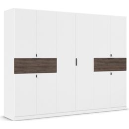 Drehtürenschrank Rauch, B:271cm H:210cm T:54cm, weiß, Holzwerkstoff, Schränke, "Kleiderschrank Schrank Garderobe Wäscheschrank TICAO", mit 2
