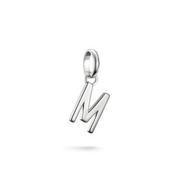 Thomas Sabo Damen Charm Buchstabe "Charm Alphabet/Buchstabe - Connect", M, silber, Silber 925 (recycelt), Charms