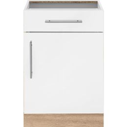 Wiho-K&uuml;chen Unterschrank WIHO K&Uuml;CHEN, B:60cm H:82cm T:57cm, wei&szlig;, K&uuml;che, Schr&auml;nke, "Cali", 60 cm breit, ohne Arbeitsplatte