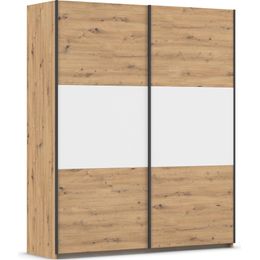 Schwebetürenschrank Rauch, B:175cm H:210cm T:59cm, weiß, Holzwerkstoff, Schränke, "Kleiderschrank Schrank Garderobe Garderobenschrank Wäscheschrank