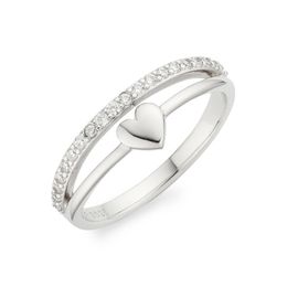 Kangaroos Damen Fingerring "Schmuck Geschenk Silber 925 Damenring Memoire", 59, Silber 925 (Sterlingsilber), weiß, Silber 925 (Sterlingsilber),