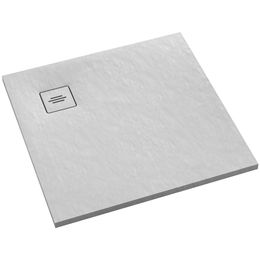 Duschwanne Ottofond, B:100cm H:3,5cm T:100cm, wei&szlig;, Duschwannen, "Nevis", 100x100 cm, matt mit Struktur