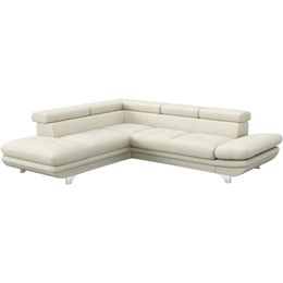 Ecksofa COTTA, B:277cm H:91cm T:104cm, weiß, Softlux-Kunstleder;Luxus-Kunstleder, Wohnzimmer, Sofas, "Enterprise L-Form", mit Arm- &